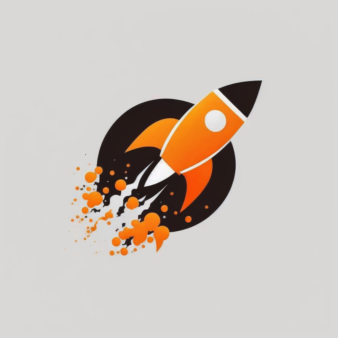 Minimalistic Rocket Digital Art - Instant Download - Etsy