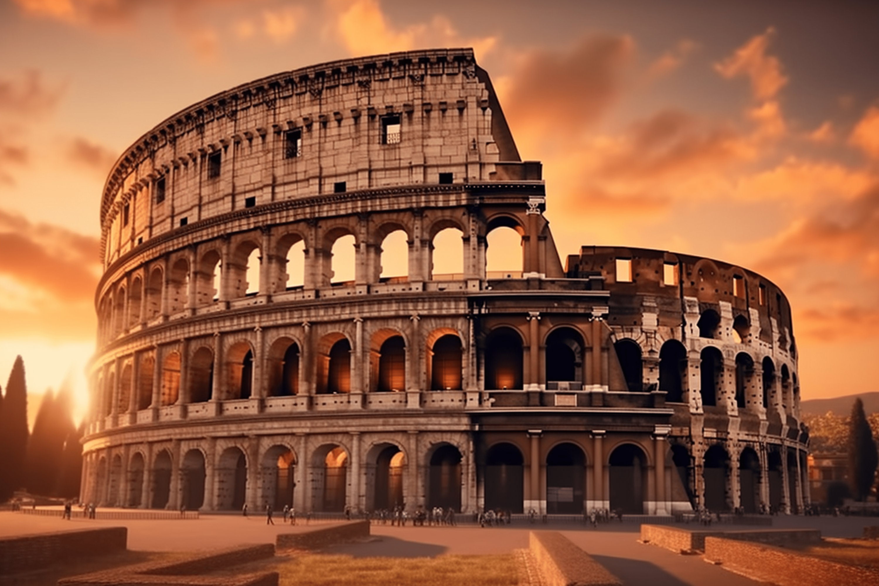Timeless Beauty: Roman Architecture Digital Wall Art - Instant Download ...