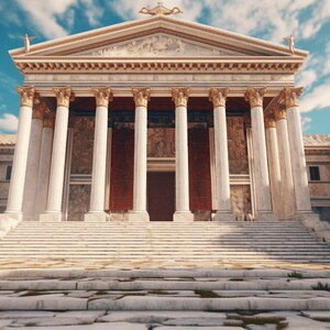 Captivating Greek Architecture Digital Wall Art - Instant Download for ...