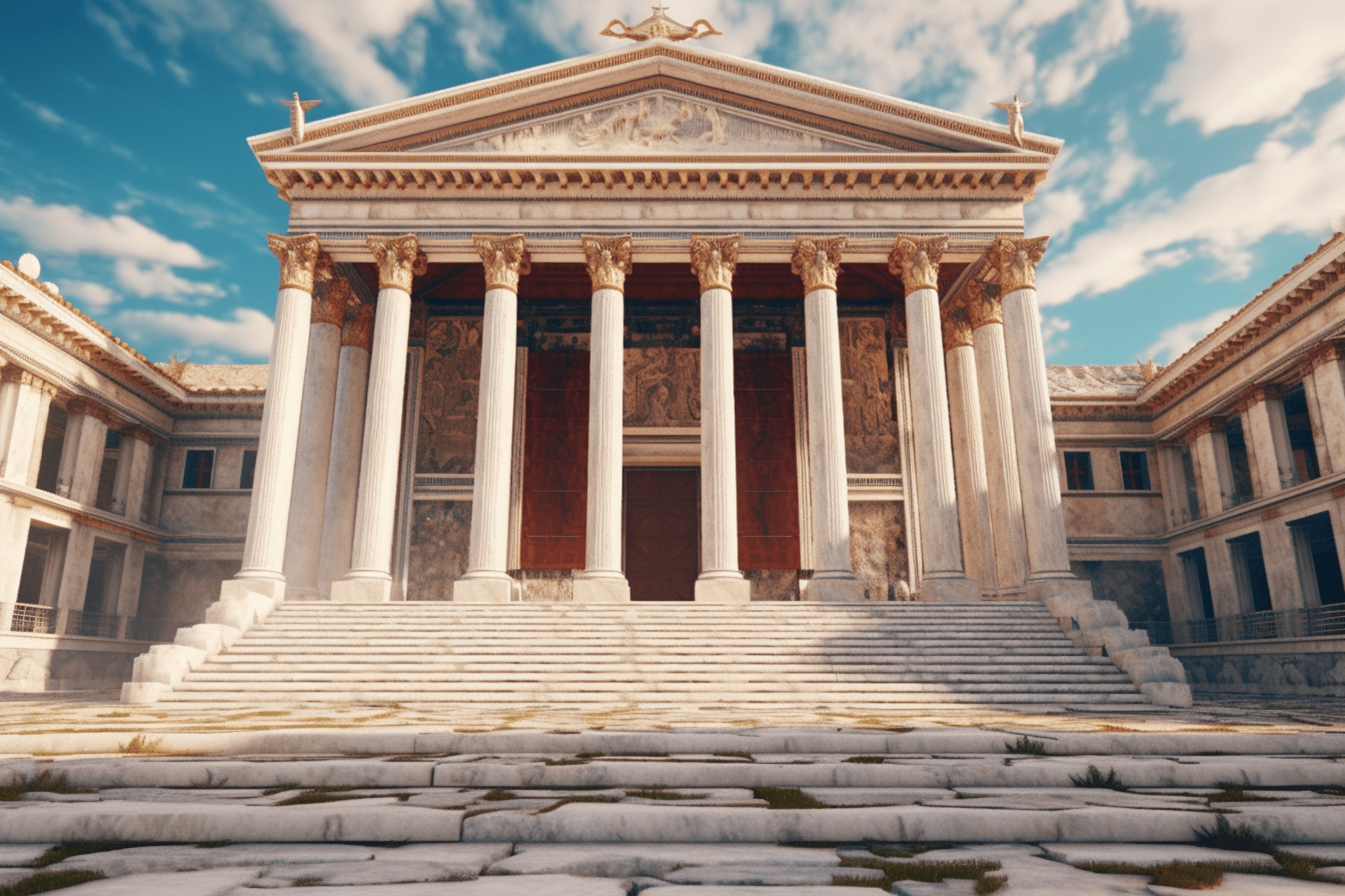 Captivating Greek Architecture Digital Wall Art - Instant Download for ...