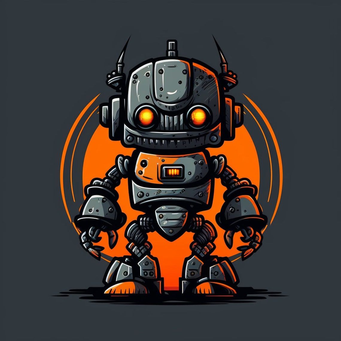 Robot Digital Art - Instant Download - Etsy