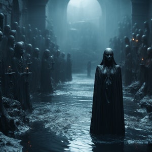 Enigmatic Underworld: Souls Filled Digital Wall Art - Instant Download ...