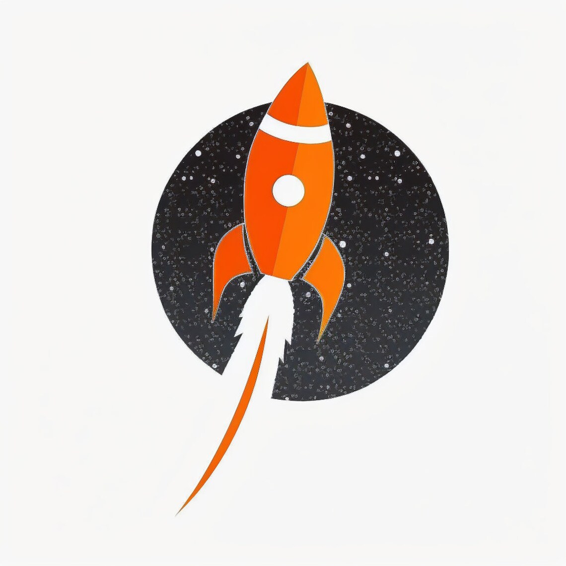 Minimalistic Rocket Digital Art - Instant Download - Etsy