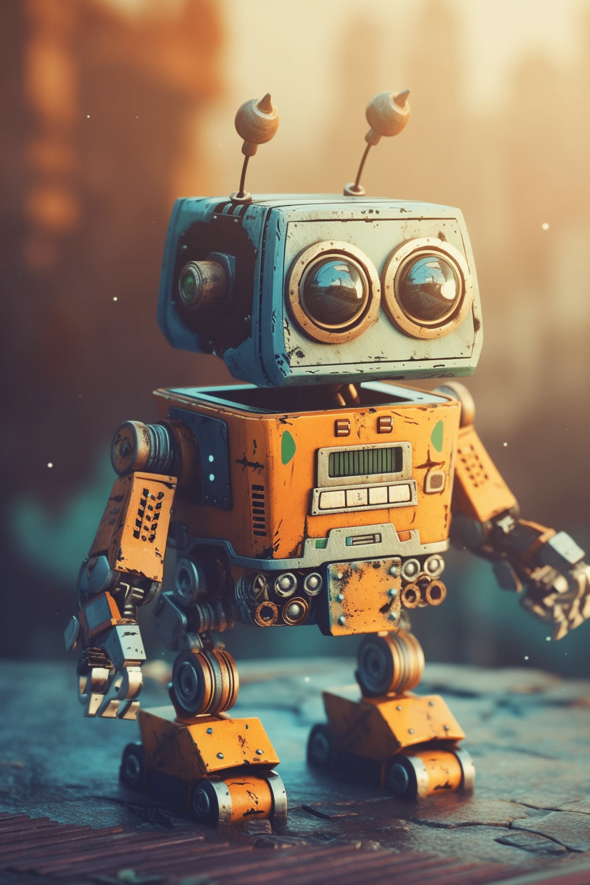 Cartoon Robot Art Print: Whimsical Robot Illustration (digital Download ...