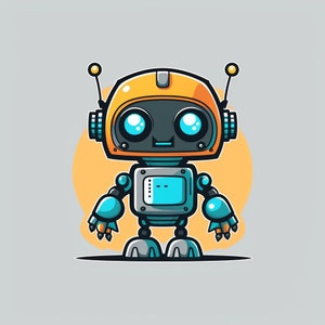 Robot Digital Art - Instant Download - Etsy