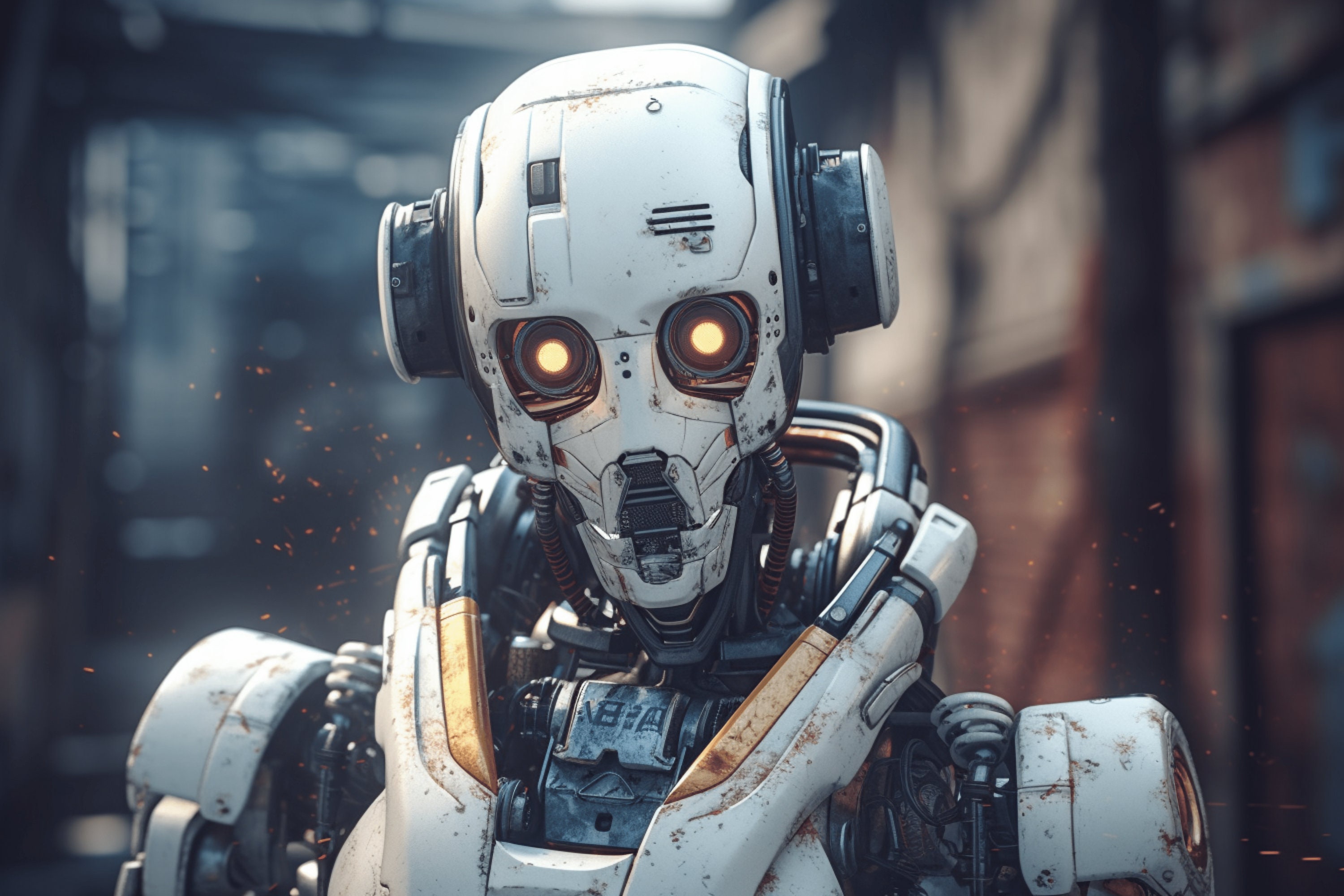 Futuristic Robot Digital Art Instant Download - Perfect for Sci-fi Fans ...