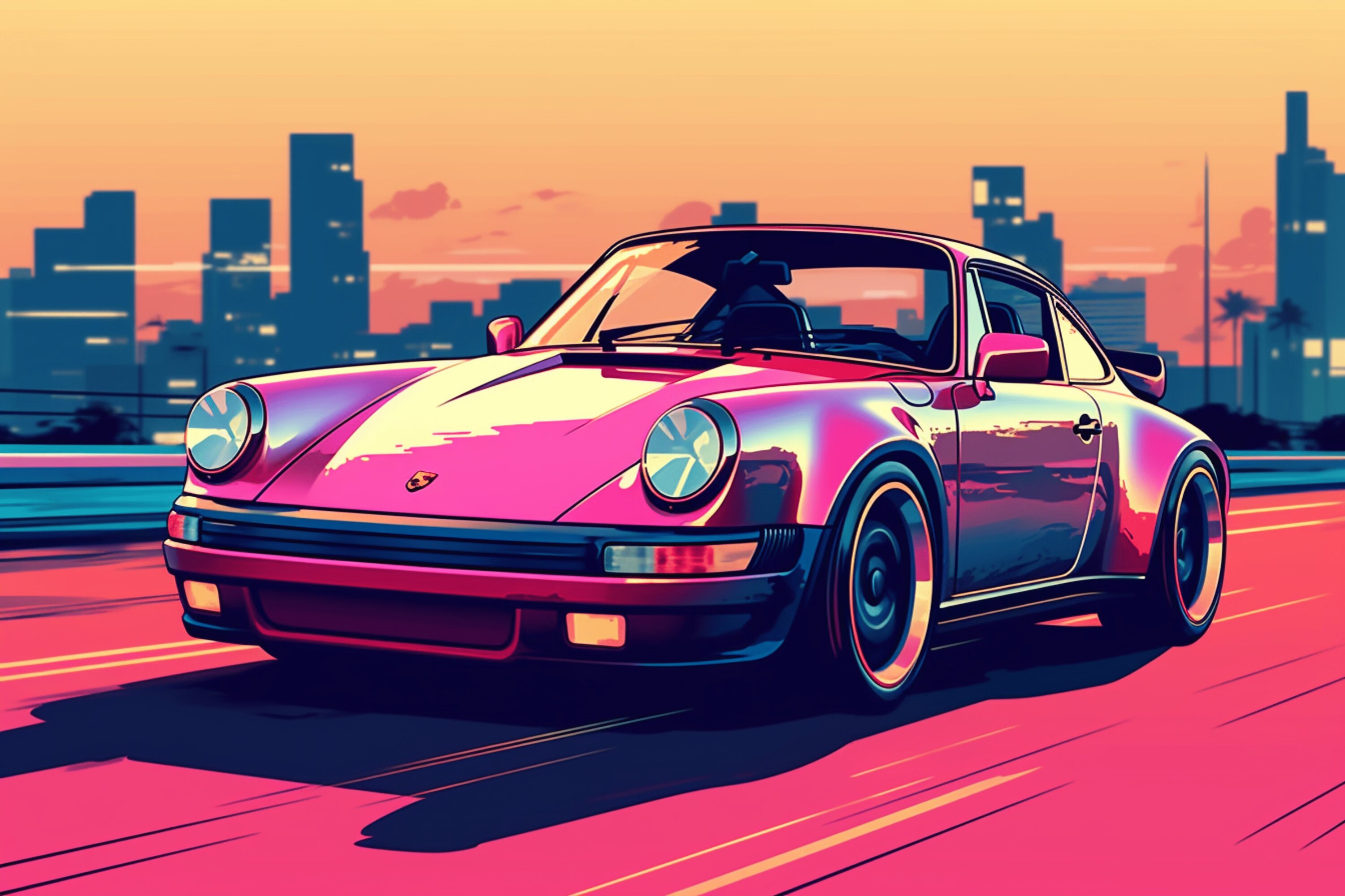 Elevate Your Space With Line Art Porsche 911 Spyder Instant Download ...