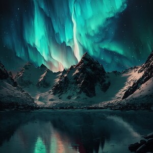 Northern Lights Digital Art - Instant Download - Etsy