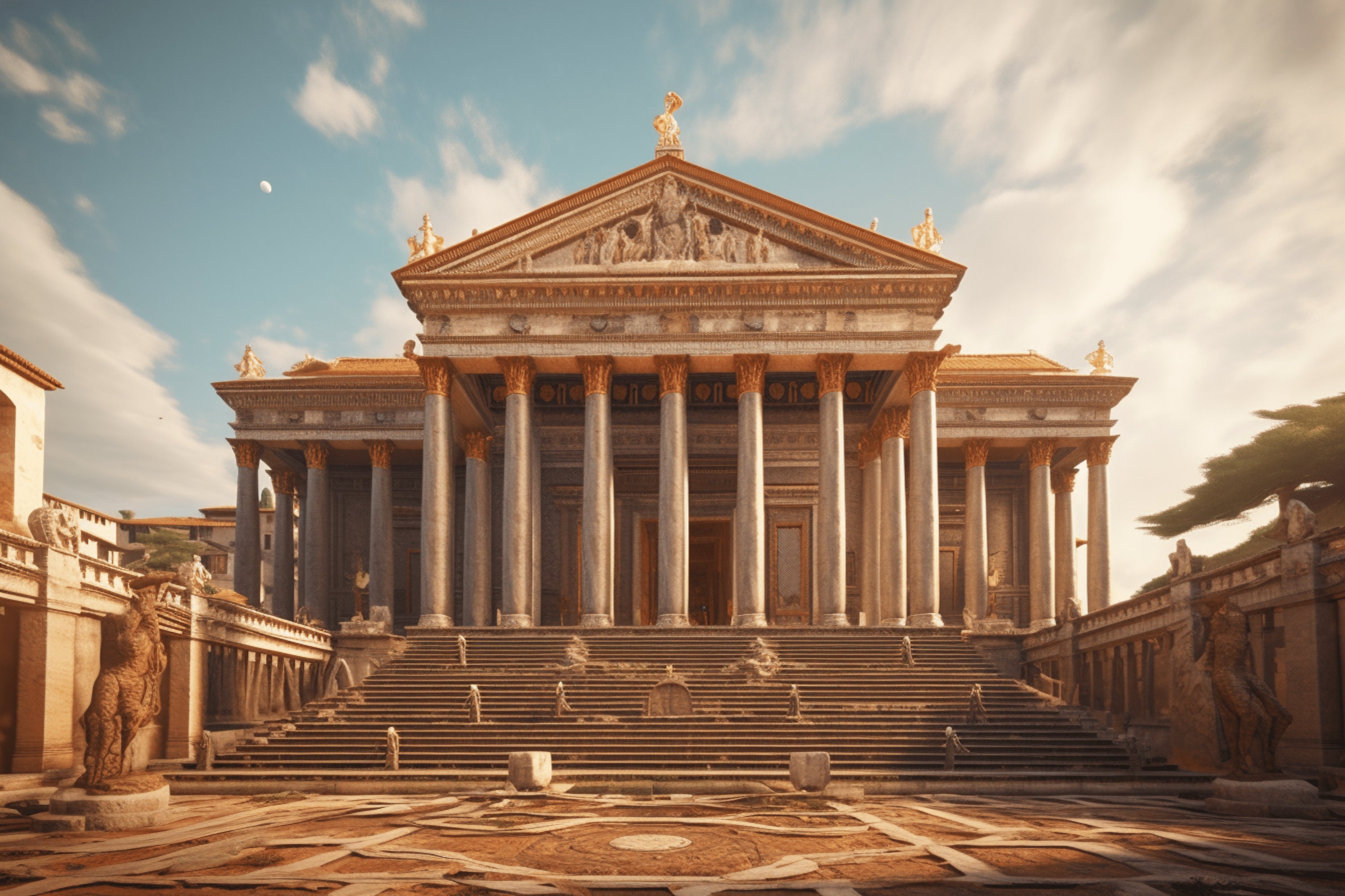 Timeless Beauty: Roman Architecture Digital Wall Art - Instant Download ...