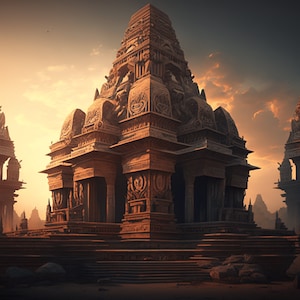 Artistic Hindu Temple Print: Instant Digital Download - Etsy