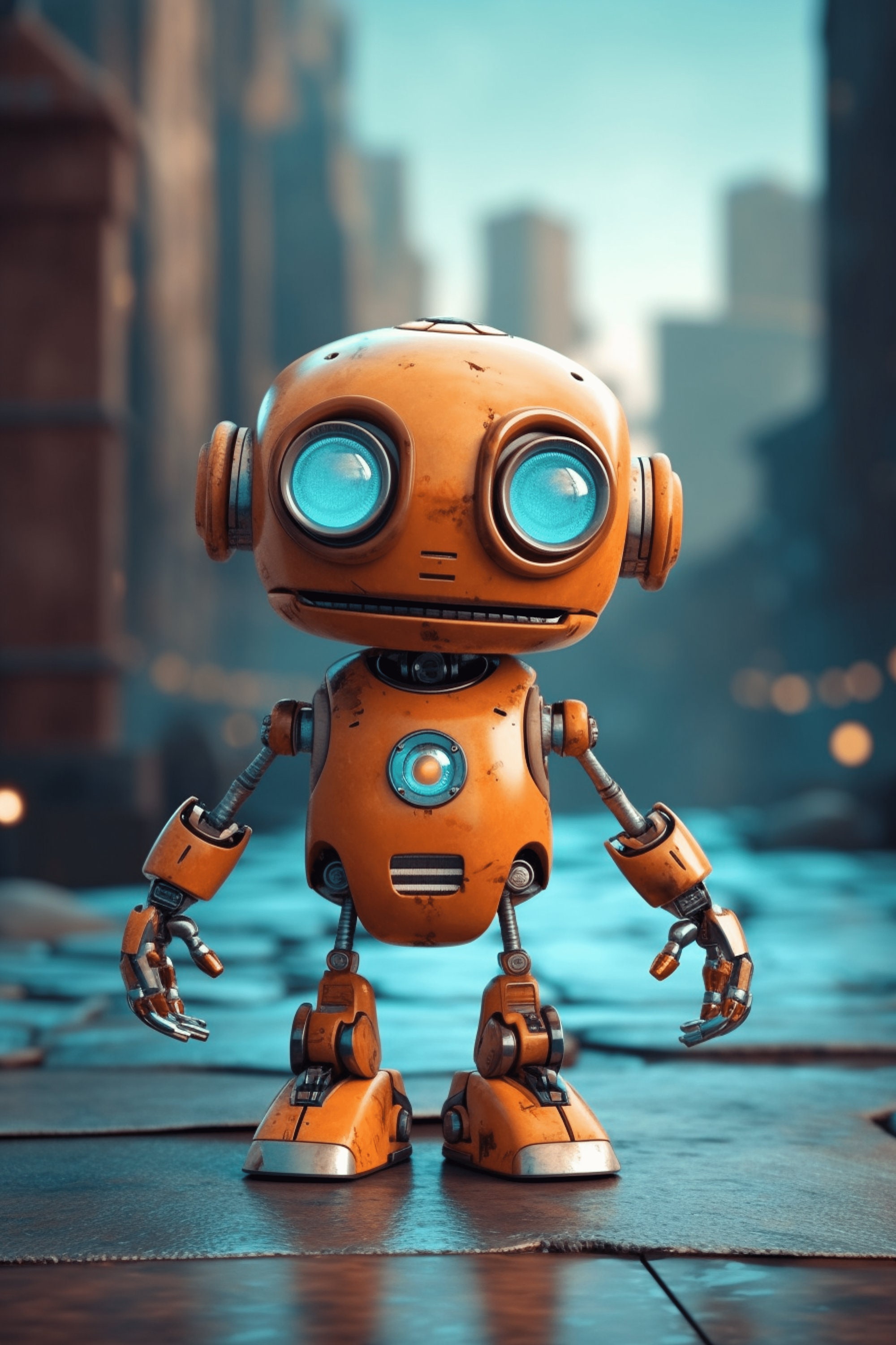 Cartoon Robot Art Print: Playful Sci-fi Vibes (digital Download) - Etsy
