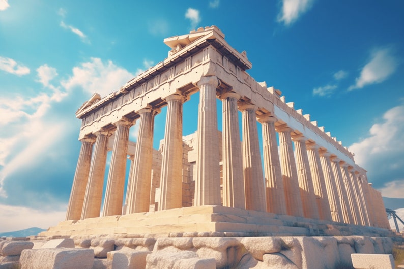 Captivating Greek Architecture Digital Wall Art - Instant Download for ...