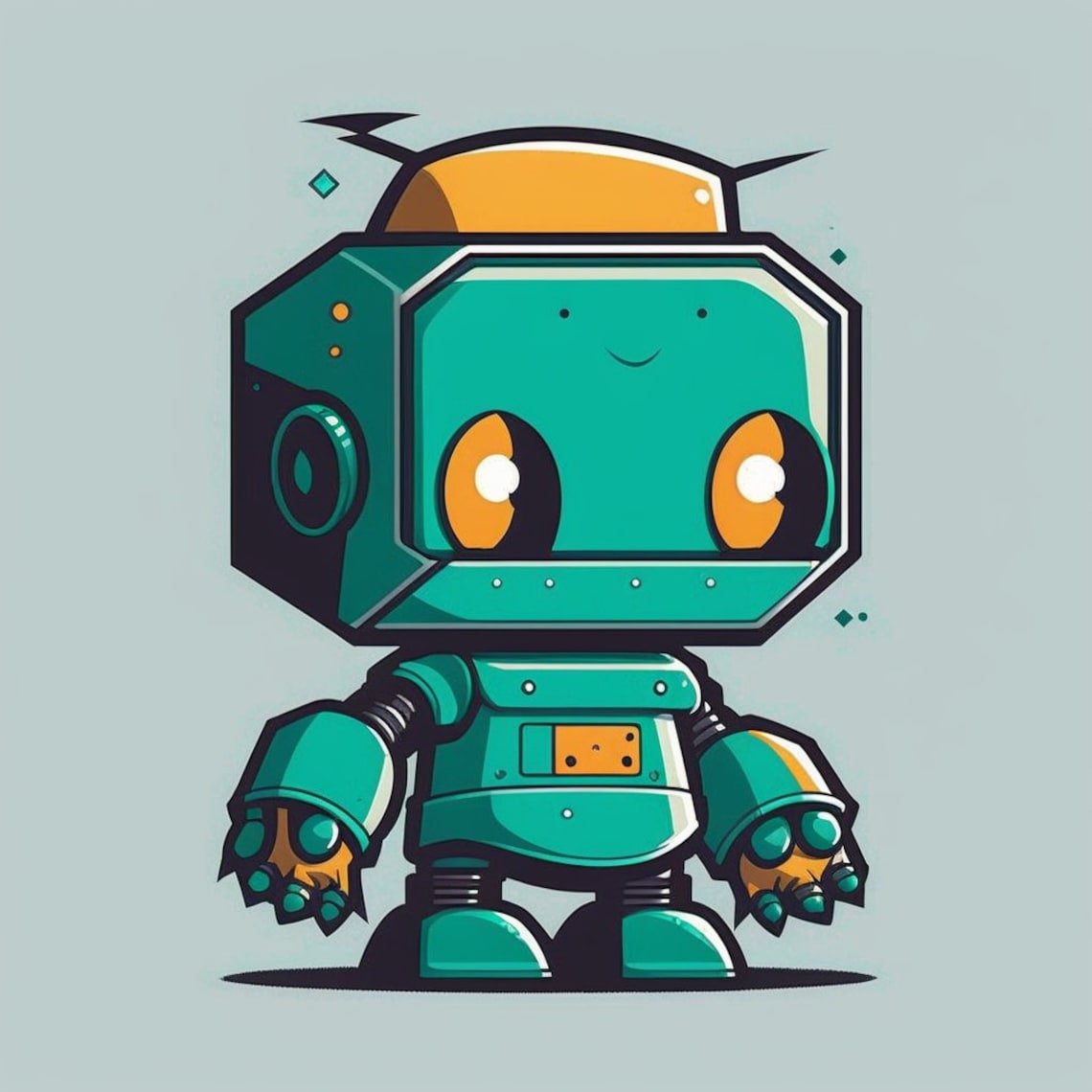 Robot Digital Art - Instant Download - Etsy