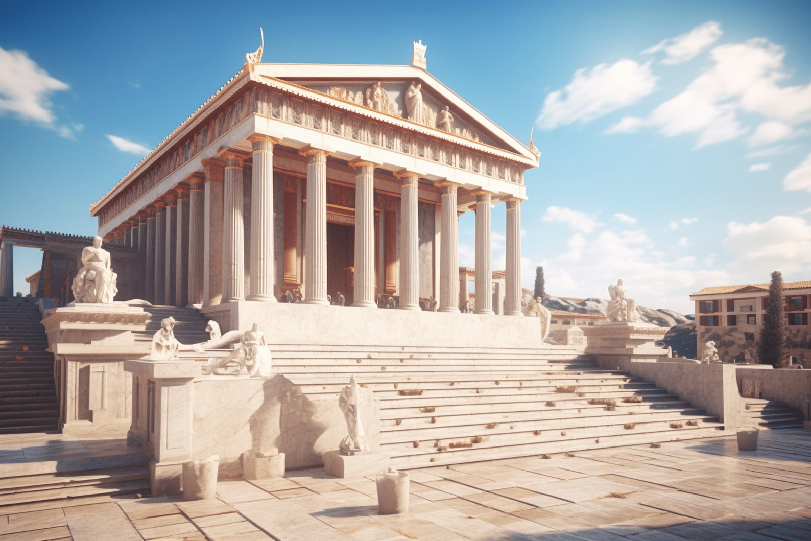 Captivating Greek Architecture Digital Wall Art - Instant Download for ...