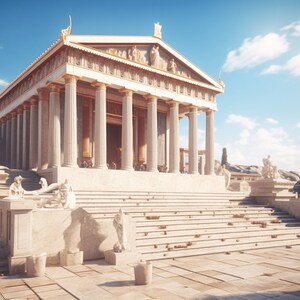 Captivating Greek Architecture Digital Wall Art - Instant Download for ...