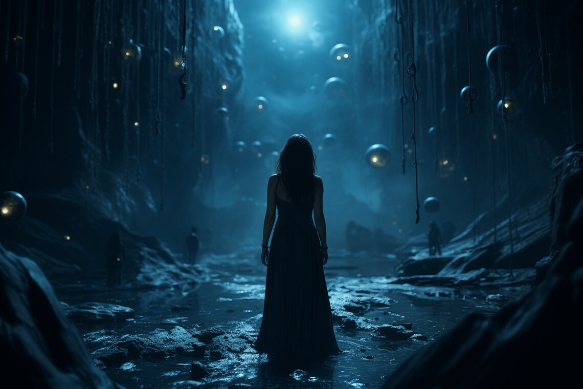 Enigmatic Underworld: Souls Filled Digital Wall Art - Instant Download ...