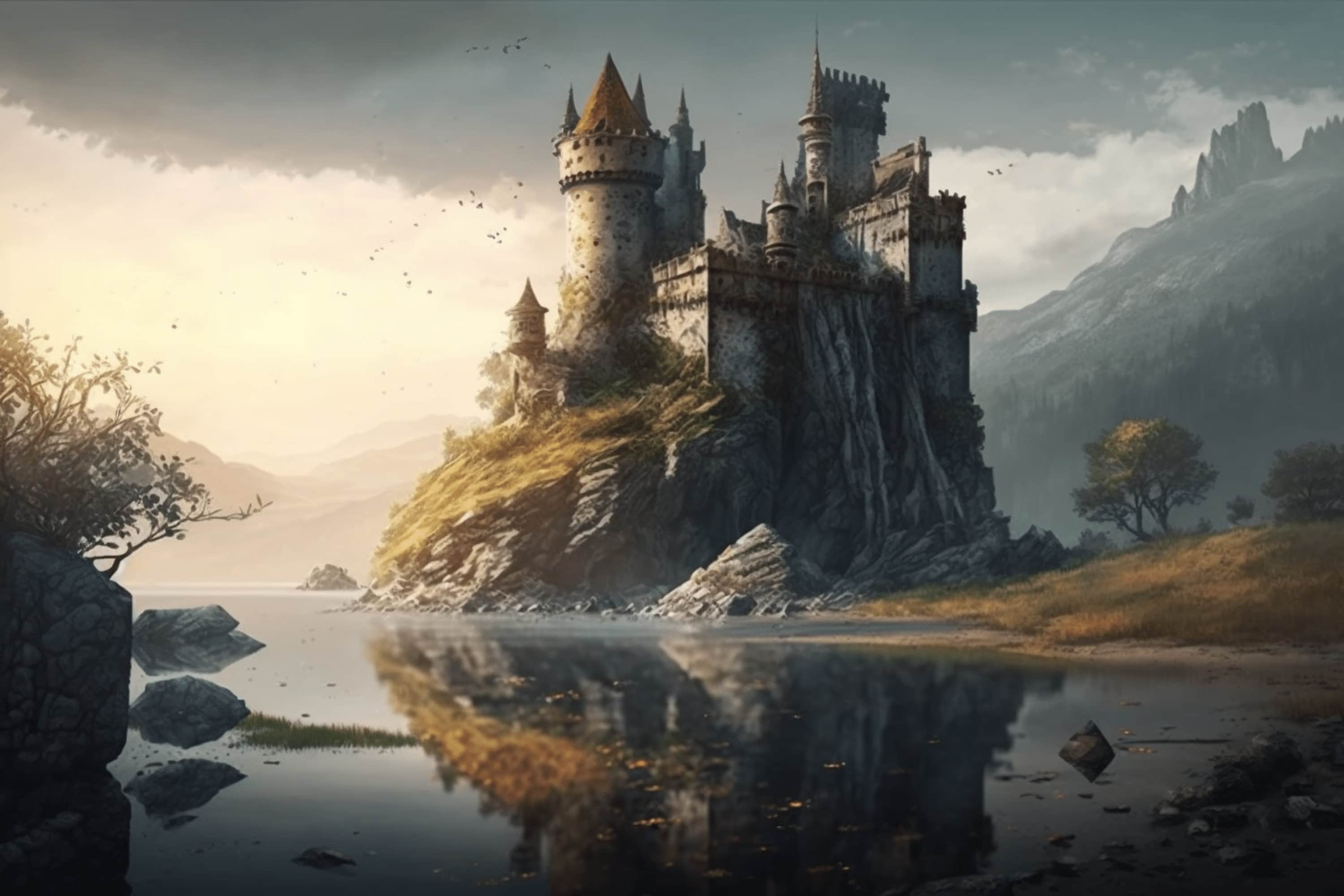 Castle Art Print - Instant Download - High Quality Digital File! - Etsy