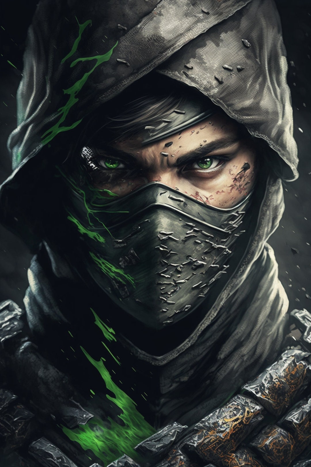 Incredible Ninja Digital Art Instant Download Perfect for - Etsy