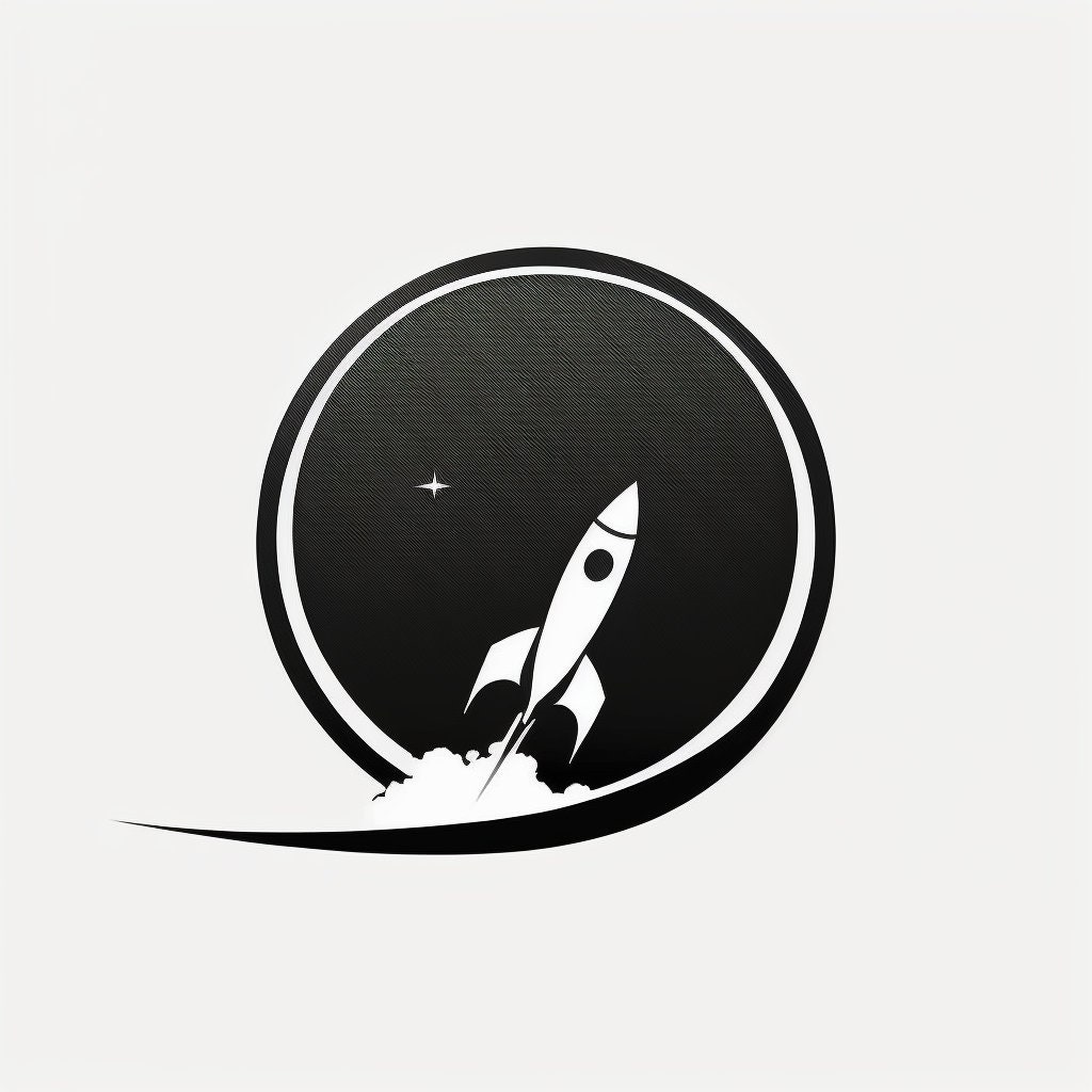 Minimalistic Rocket Digital Art - Instant Download - Etsy