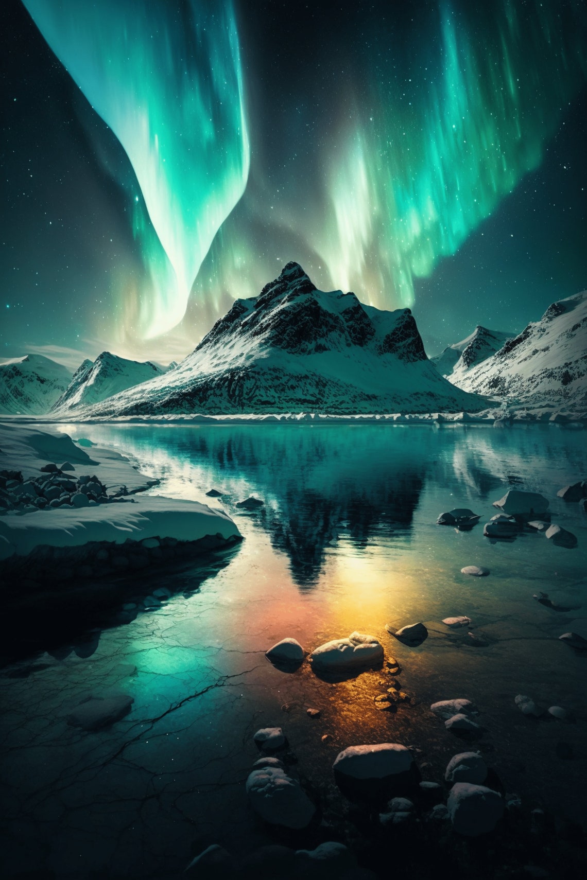 Northern Lights Digital Art - Instant Download - Etsy