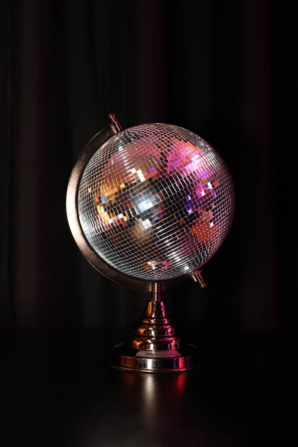 Sparkling Atlas, Disco Mirror Globe, Unique Handmade. - Etsy