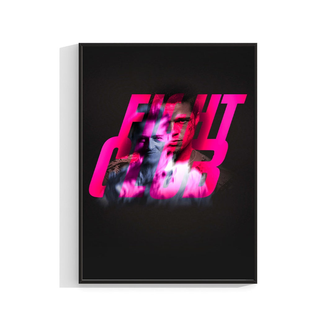 Fight Club Movie 1999 Poster Vintage 90s Film Print A5 A4 A3 A2 A1 MAXI ...