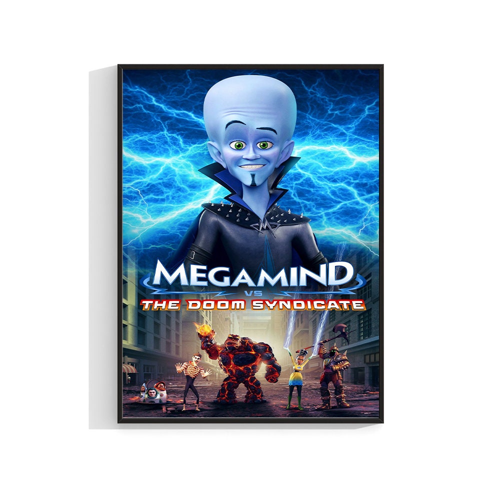 Megamind Vs the Doom Syndicate Movie 2024 Poster Print Film Art A4 A3 ...