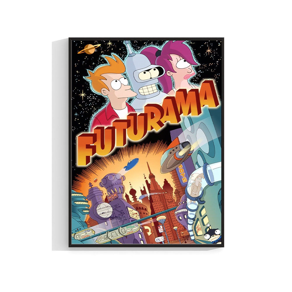 Futurama TV Series Movie 90S Poster Print Film Wall A4 A3 A2 A1 Maxi ...