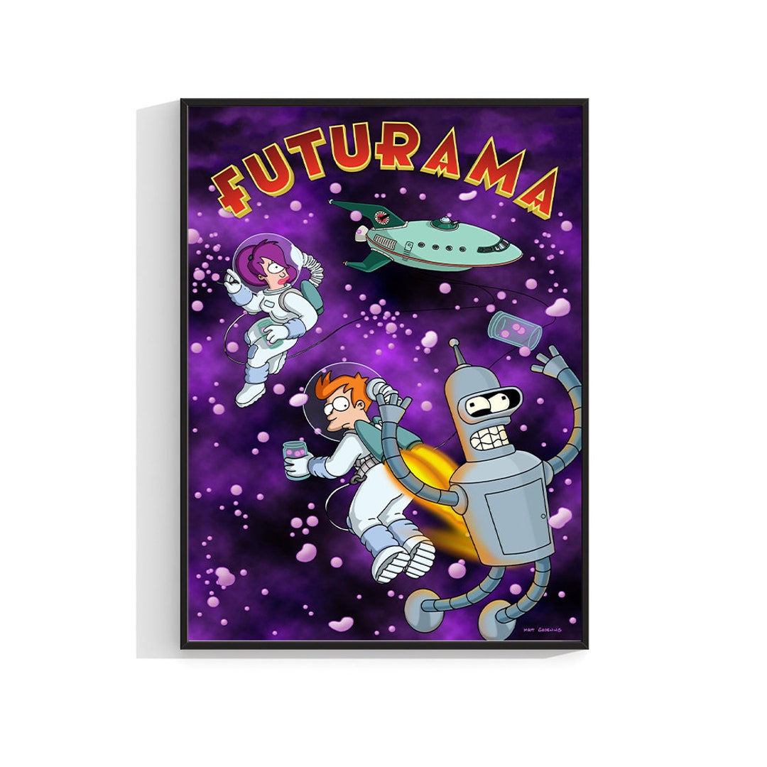 Futurama TV Series Movie 90S Poster Print Film Wall A4 A3 A2 A1 Maxi ...