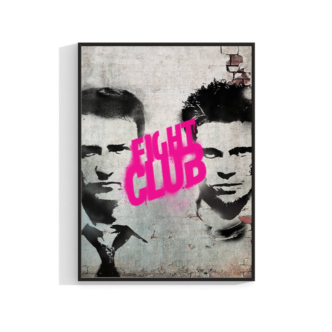 Fight Club Movie 1999 Poster Vintage 90s Film Print A5 A4 A3 A2 A1 MAXI ...