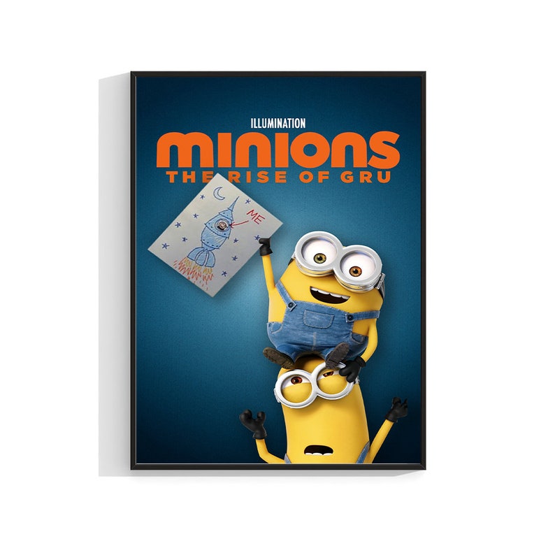 Minions the Rise of Gru Movie Poster 2022 Art Print Film A4 A3 A2 A1 ...