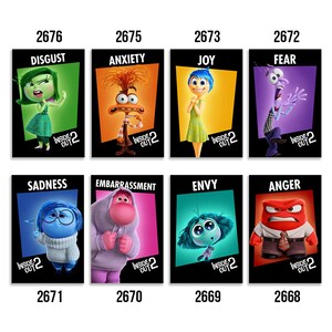 Inside Out 2 New Movie 2024 Poster Print Film Art A5 A4 A3 A2 A1 Maxi ...