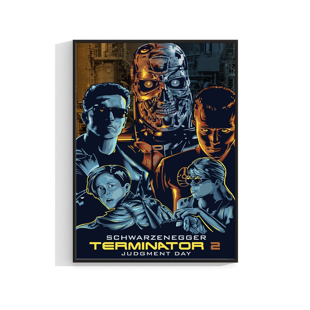 Terminator 2 1991 Movie Poster Cinema Print Film Wall Art A5 A4 A3 A2 ...