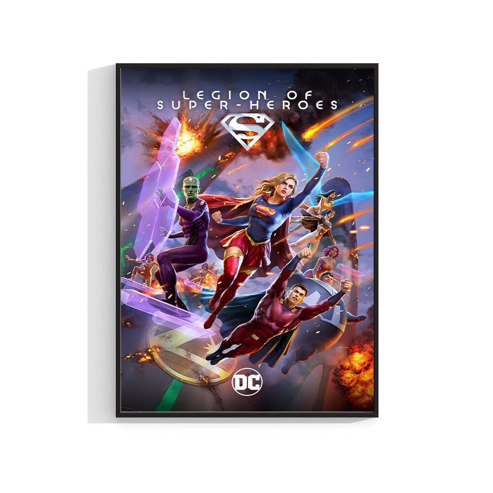 Legion of Super Heroes Tv Series Movie Poster Print Film Wall Art A4 A3 ...