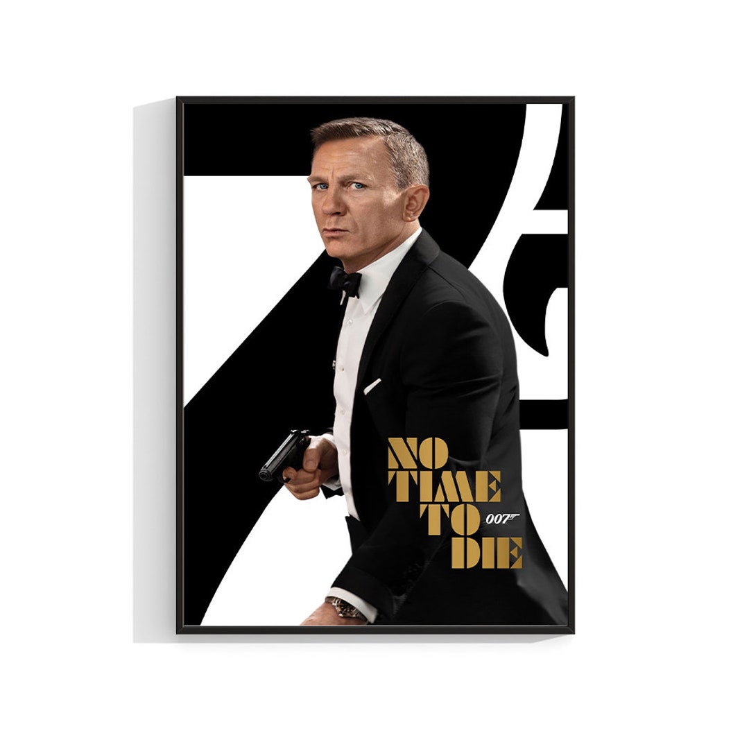 No Time to Die Movie Poster Wall Art Print Shows 007 James Bond 2021 ...