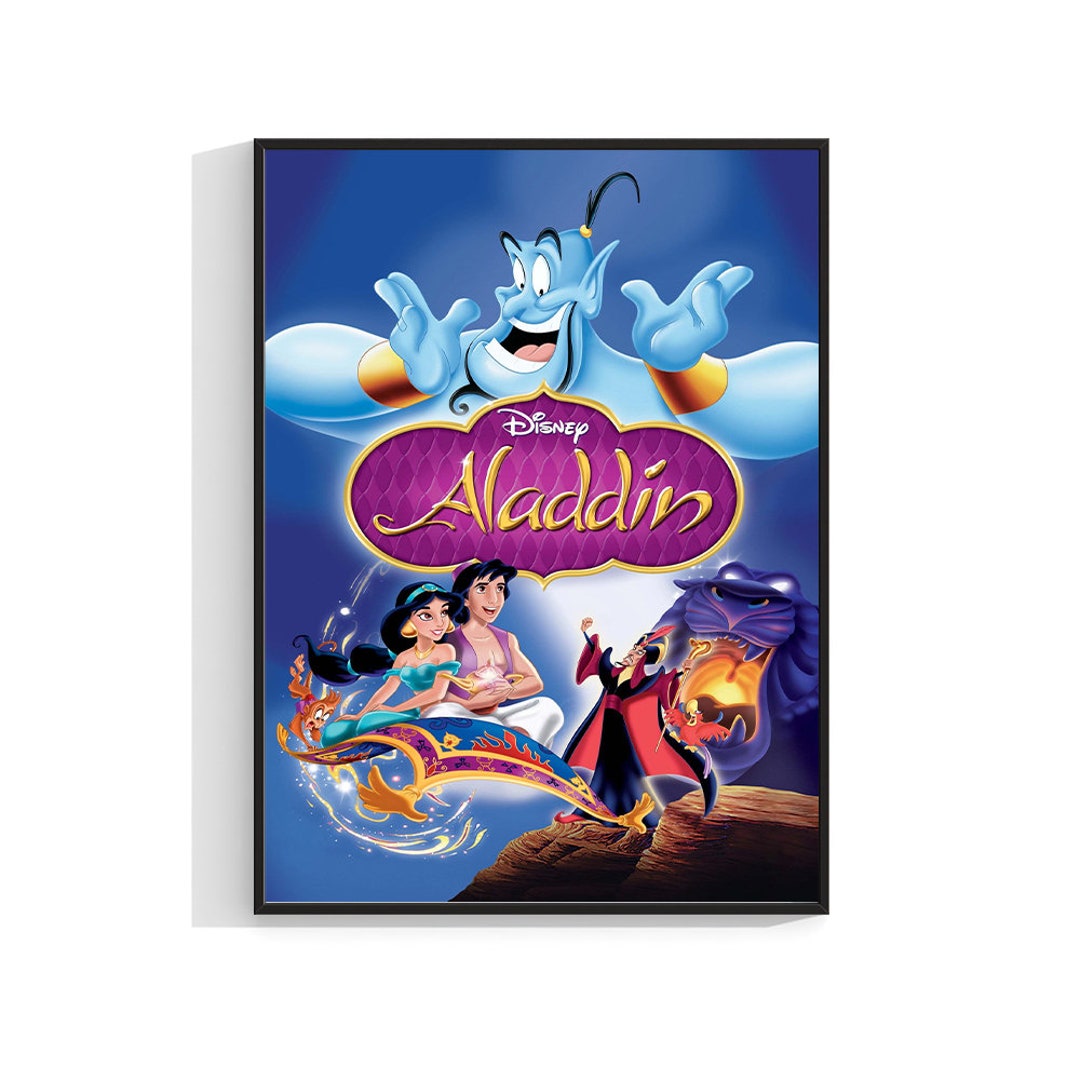 Aladdin 90S Vintage Poster Print Film A5 A4 A3 A2 A1 MAXI- 1824 - Etsy