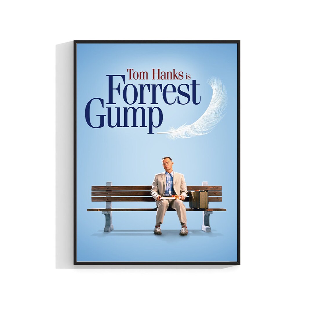 Forrest Gump Movie Vintage 1994 Poster 90s Film Print A5 A4 A3 A2 A1 ...