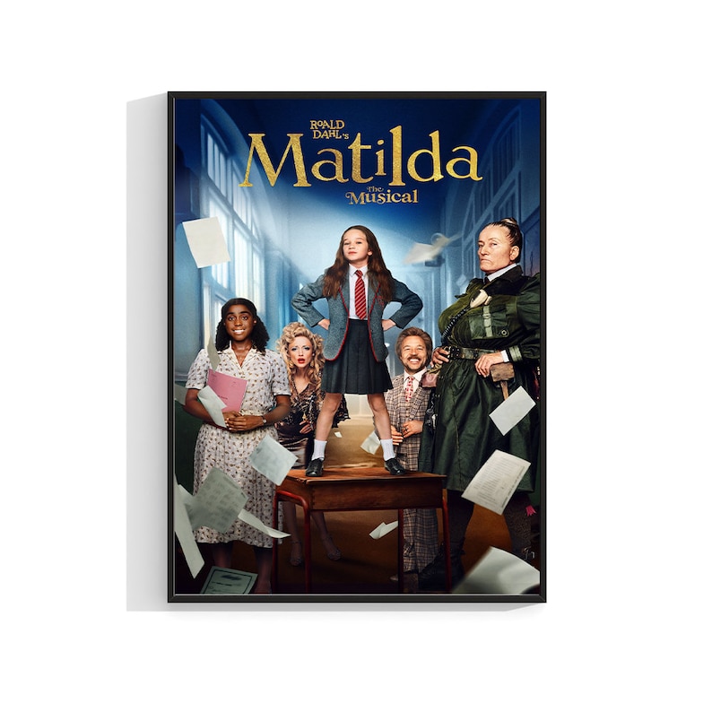 Matilda the Musical Movie Poster 2022 Print Film Wall A4 A3 A2 A1 Maxi ...