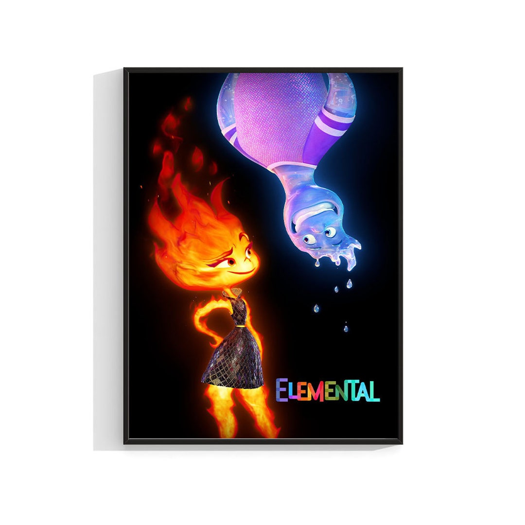 Elemental 2023 New Movie Poster Cinema Print Film A5 A4 A3 A2 A1 MAXI ...
