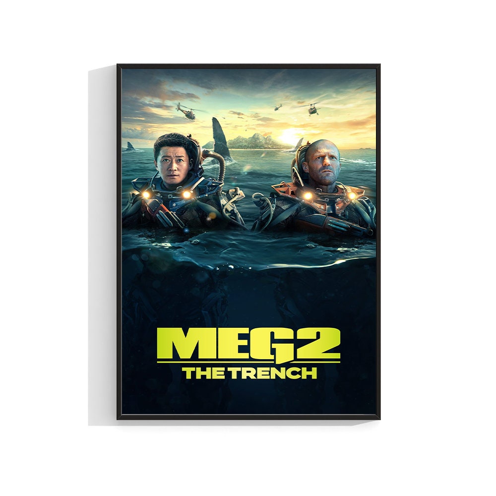 Meg 2 the Trench Movie Poster Cinema Print Film A5 A4 A3 A2 A1 - Etsy