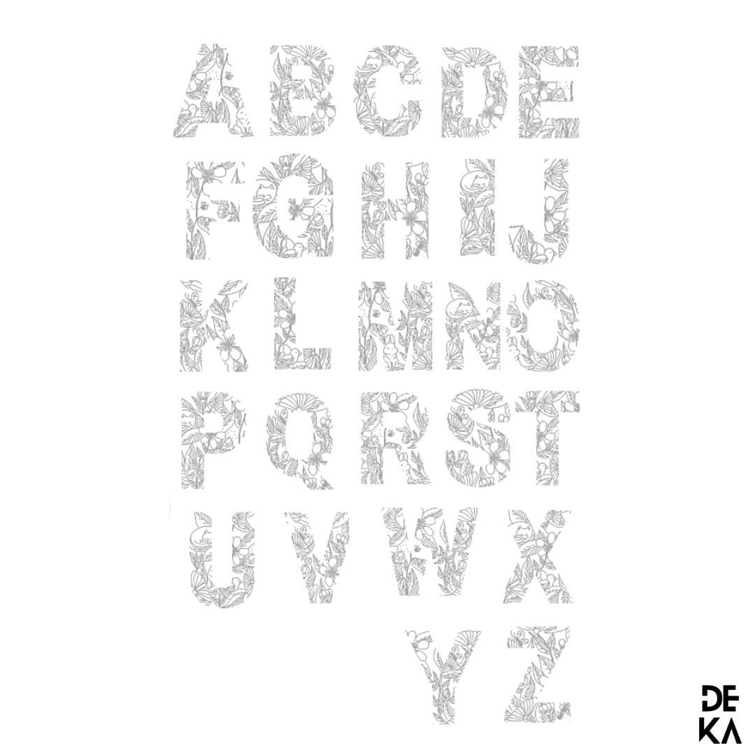 Cute Alphabet Embroidery PDF Pattern 5 Instant Digital - Etsy