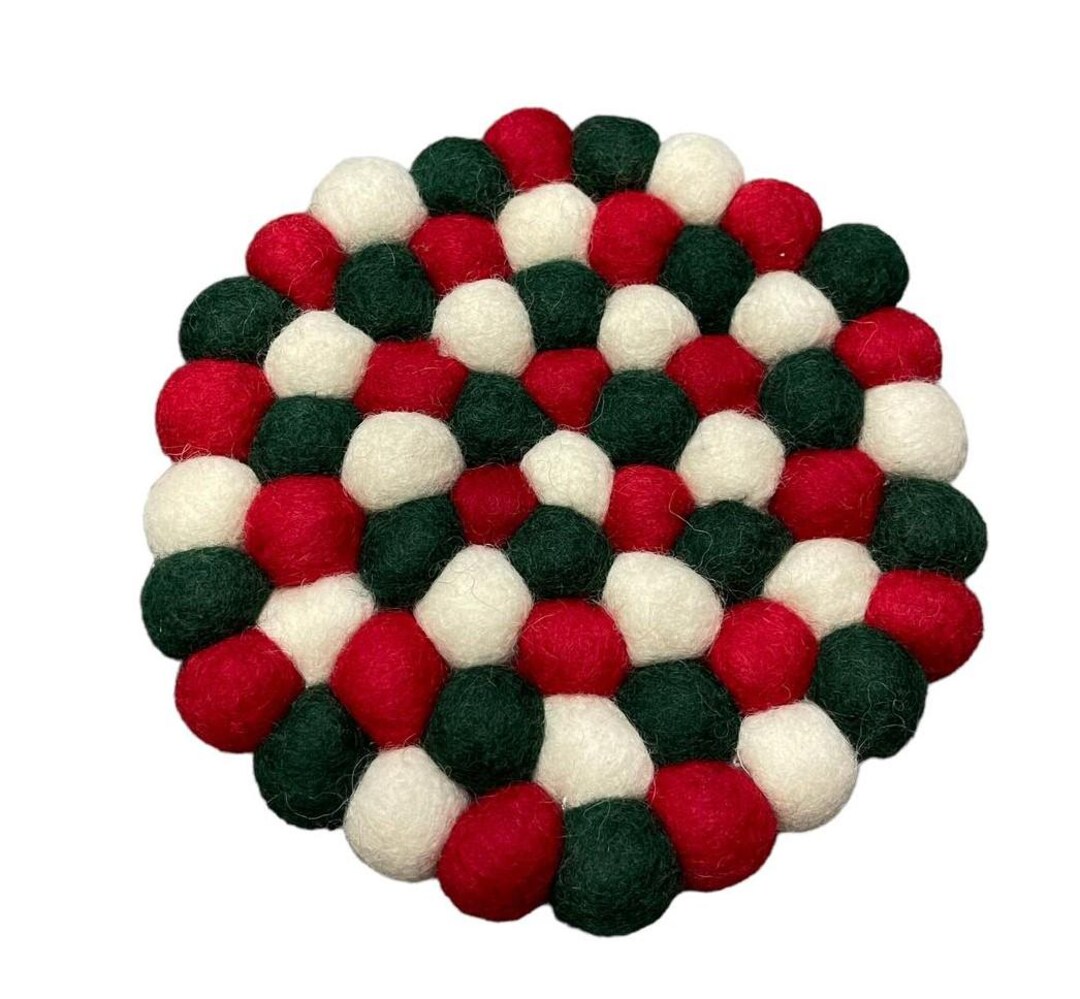 Felt Ball Cushion Small - Etsy