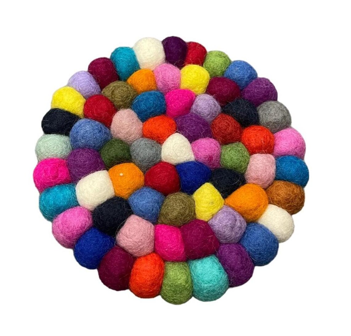 Felt Ball Cushion Small - Etsy