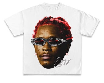 YOUNG THUG T-SHIRT Rap Tee Concert Merch Kanye Thugger Slime Season ...