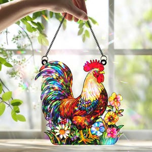 Glass Hologram Acrylic Farmhouse, Rustic Hanging Decor for Country ...