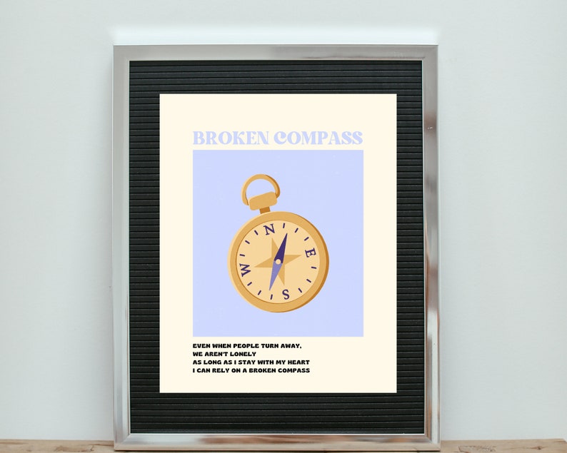 Stray Kids BROKEN COMPASS - Digital Wall Print - Kpop Art Poster - Etsy