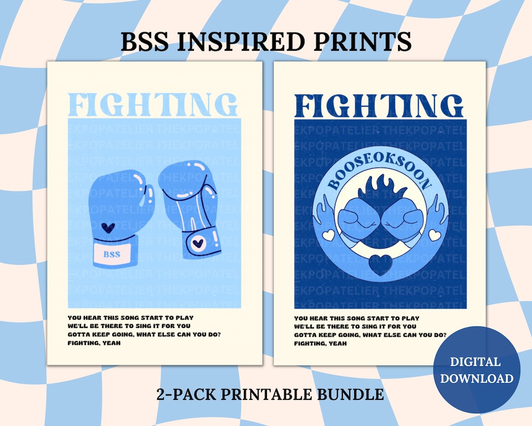 Seventeen (BSS) FIGHTING - Set of 2 - Digital Wall Print - Kpop Art ...