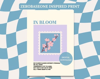 Zerobaseone (ZB1) IN BLOOM - Digital Wall Print - Kpop Art Poster - Etsy