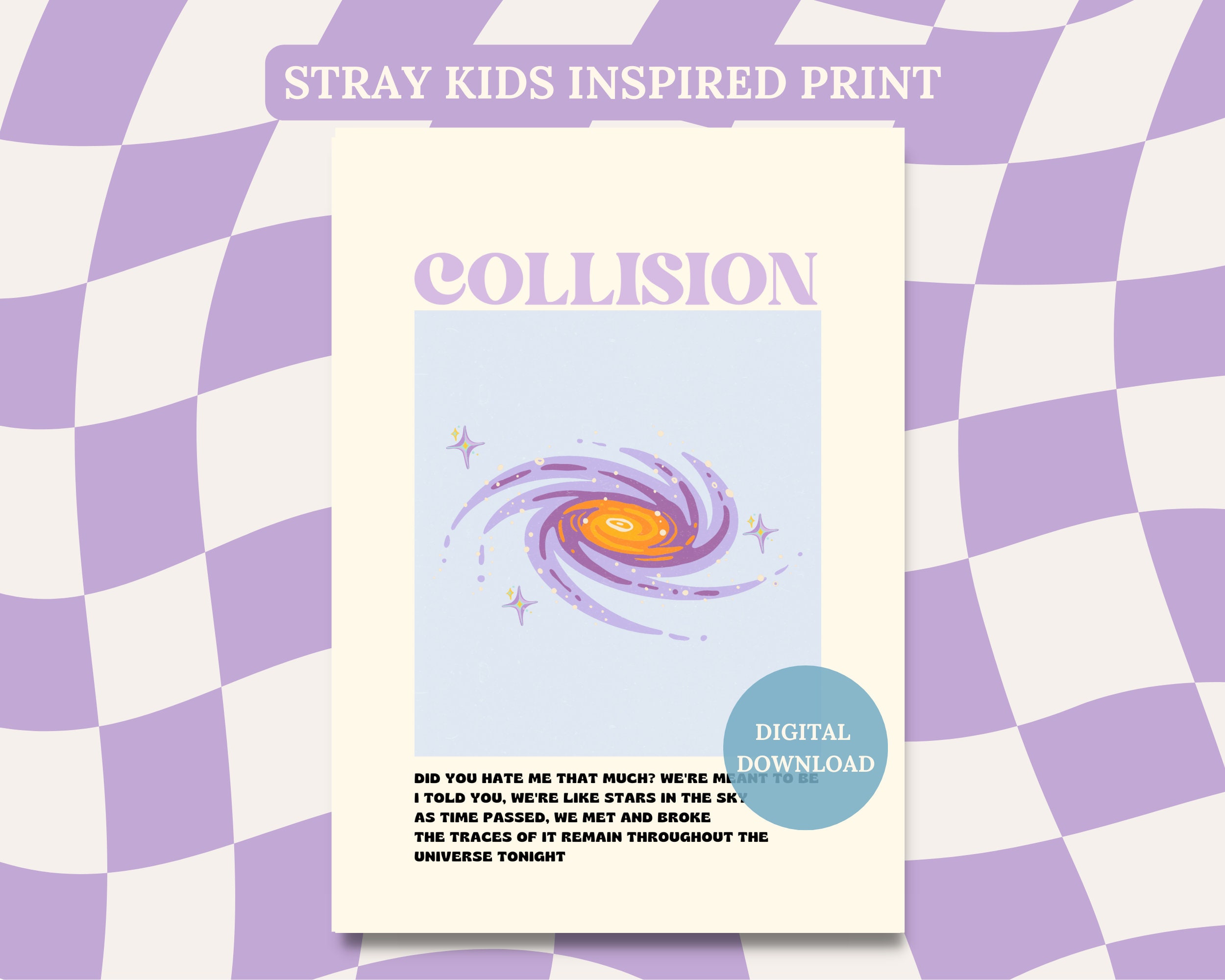 Stray Kids COLLISION - Digital Wall Print - Kpop Art Poster - Etsy