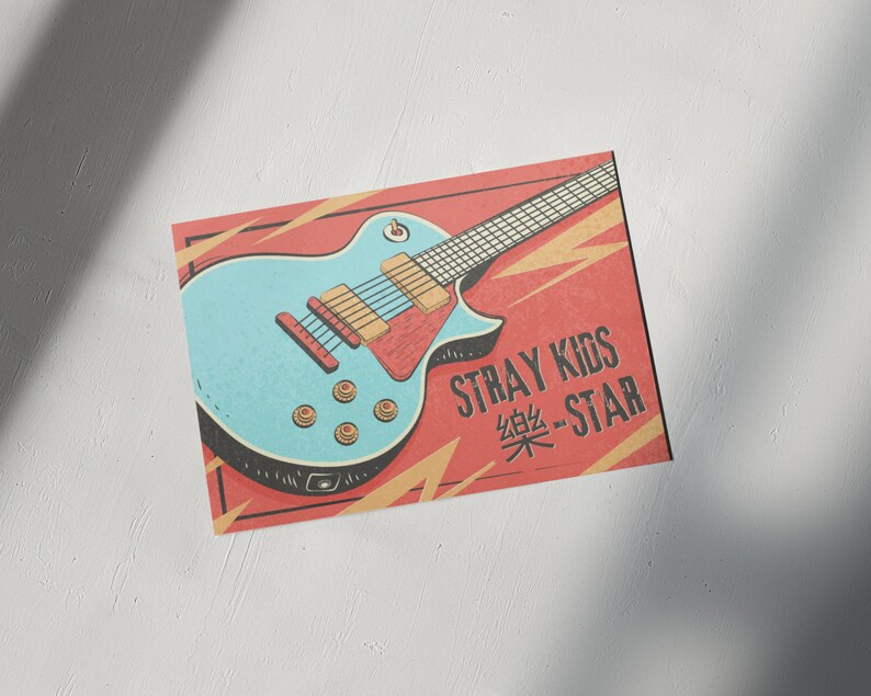 Stray Kids ROCK STAR - Set of 2 - Digital Wall Print - Kpop Art Poster ...